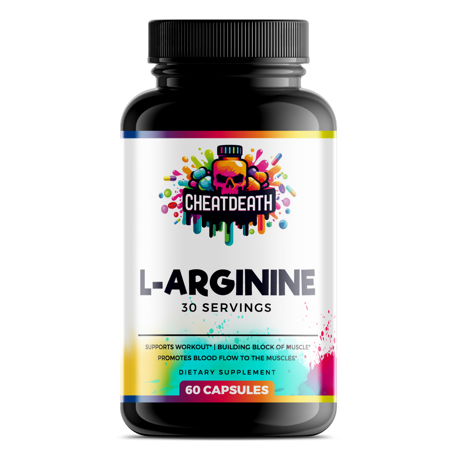 L-Arginine Capsules | L-Arginine Amino Acid | Cheat Death Supplements